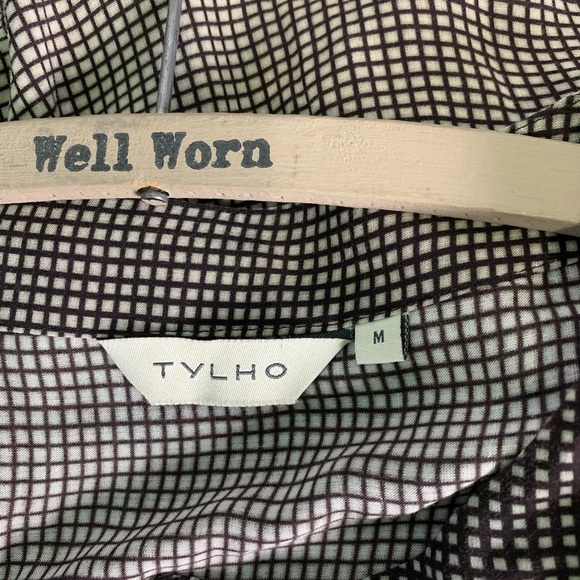 TYLHO | Dresses | Tylho Mixed Print Brown Checkered Shirt Dress | Poshmark